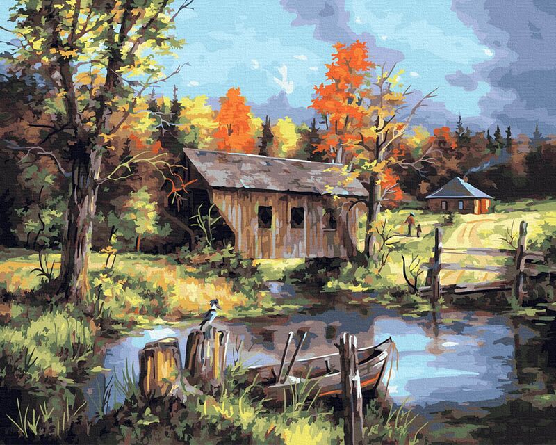 Ländlicher Charme 40x50 - Malen nach Zahlen - iPicasso